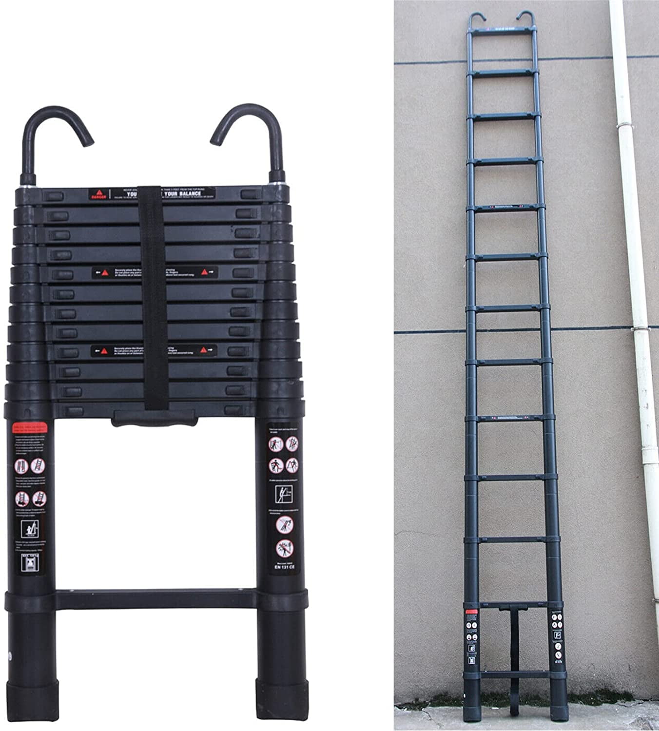 Dayplus Lightweight 20.3ft Folding Expandable Aluminum Telescopic ...