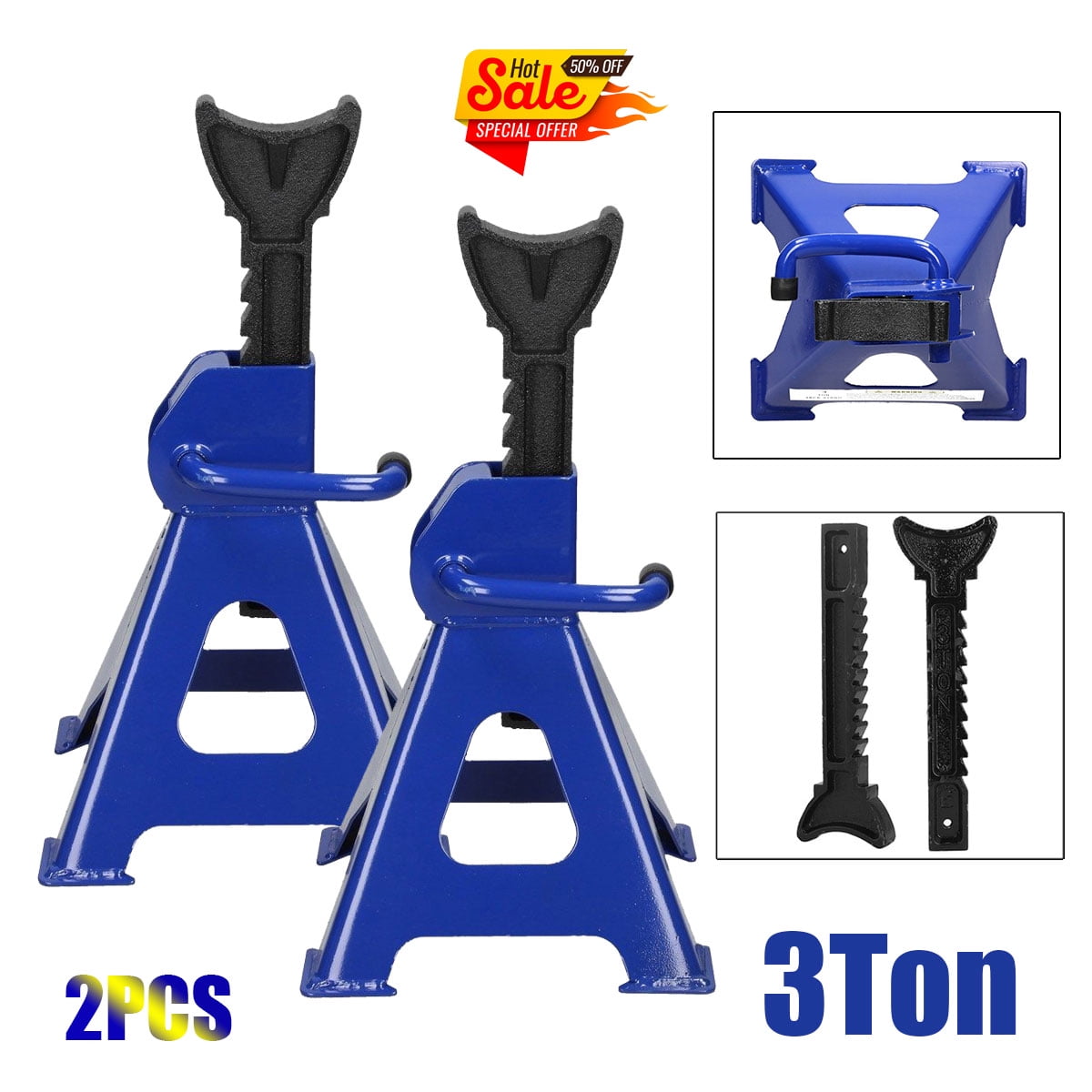 Dayplus Car Jack Stand Axle Support Vehicle Holder Lift Tool 3 T Garage ...