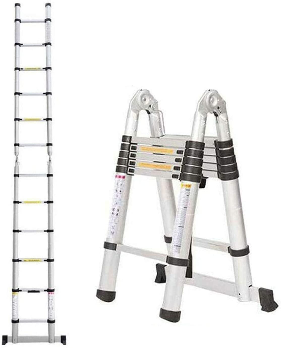 Dayplus Extension Ladders 12.5 Feet 3.8M Aluminum Adjustable Height A ...