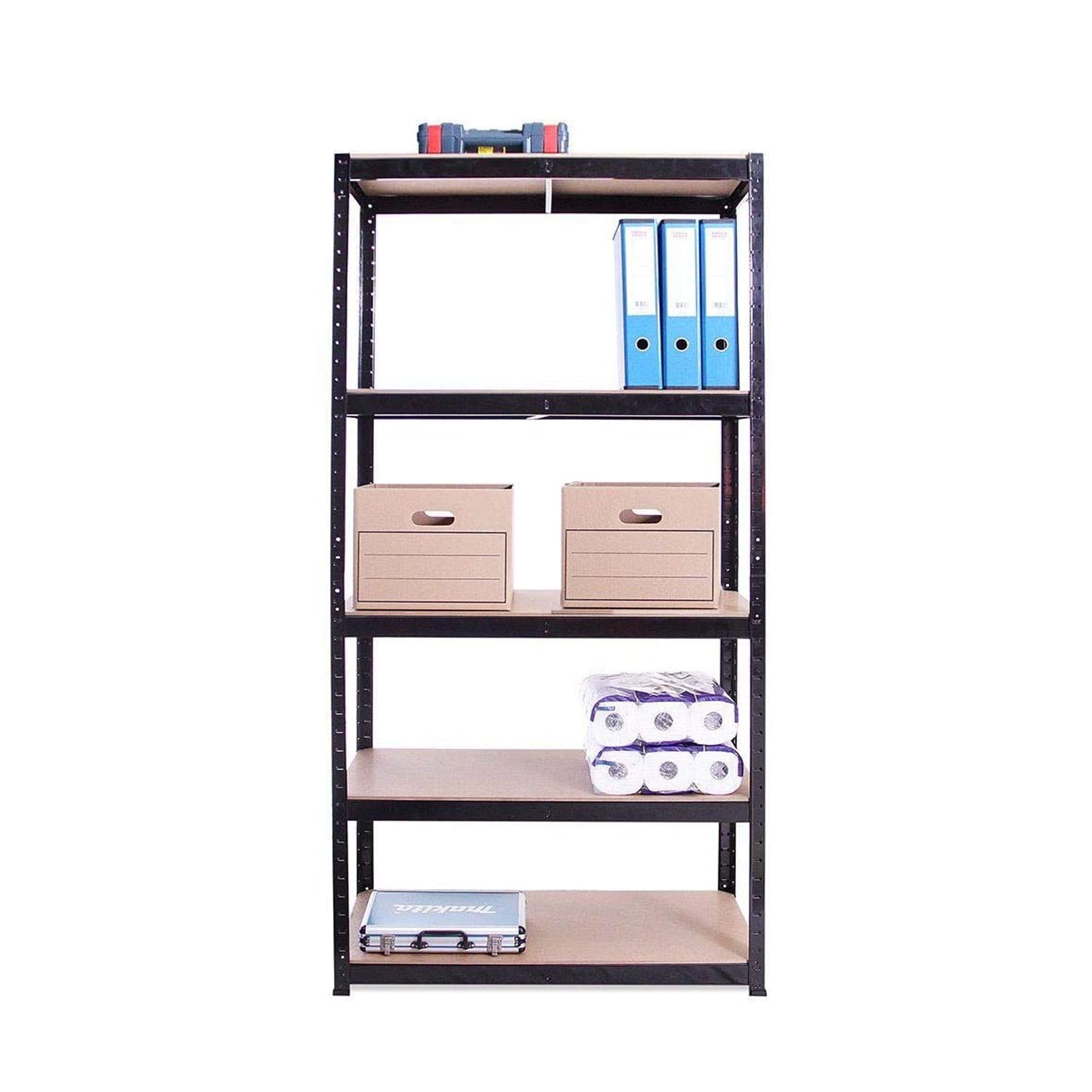Dayplus Heavy Duty 5 Tier Boltless Shelving Unit Warehouse Garage ...