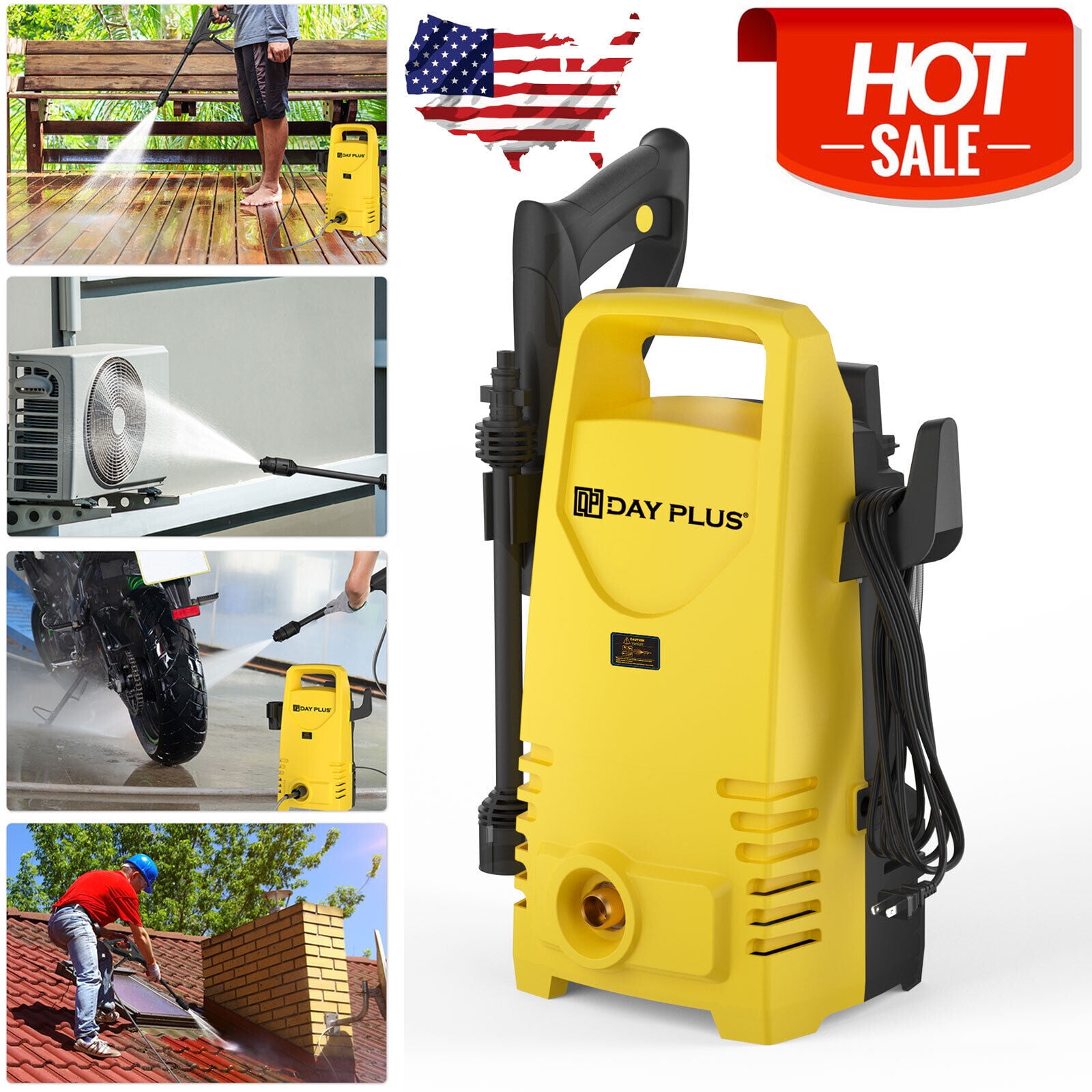 Dayplus Power 1100W Washer High Pressure Cleaner Machine Electric ...