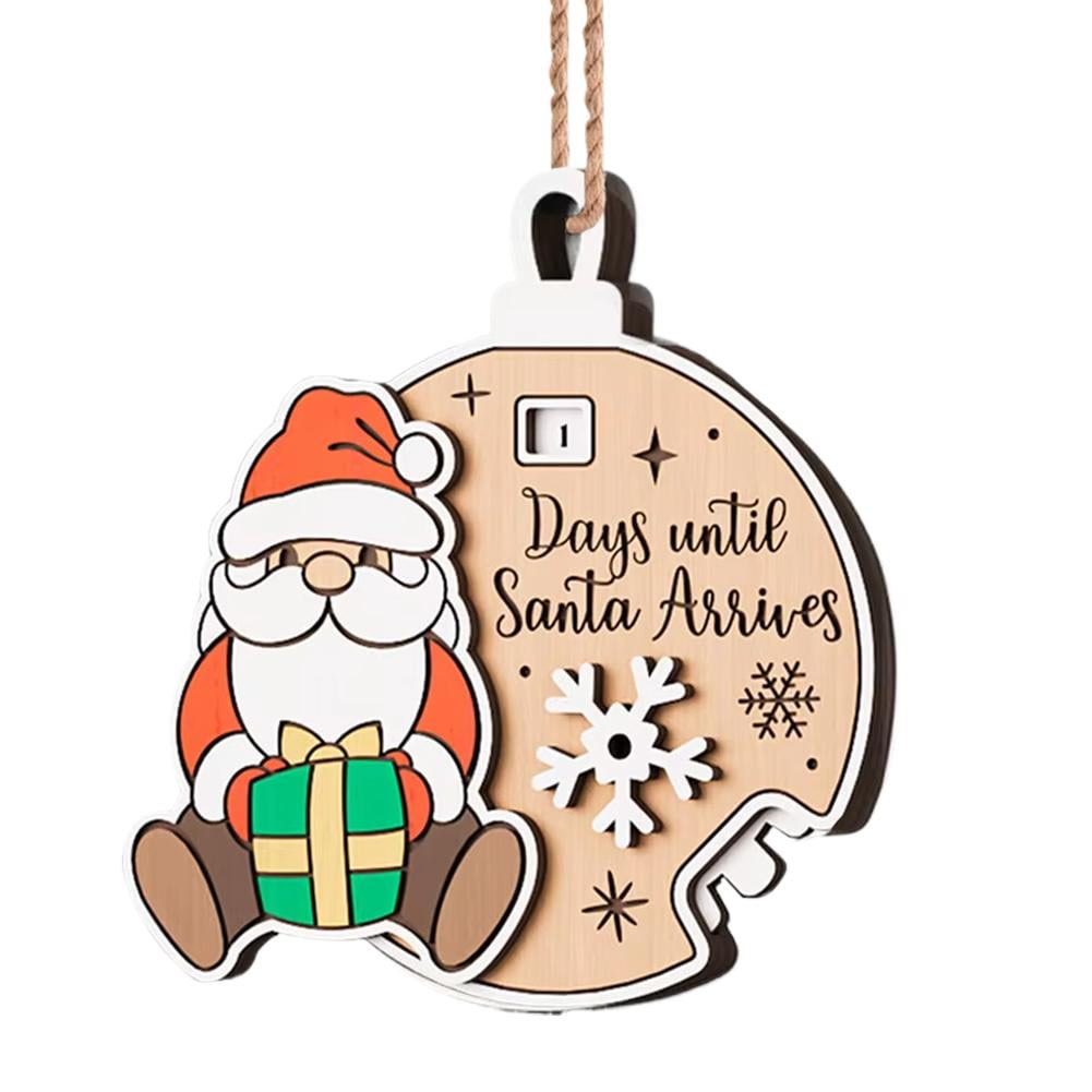 Days Until Christmas Countdown Ornament,Reusable Countdown to Christmas ...