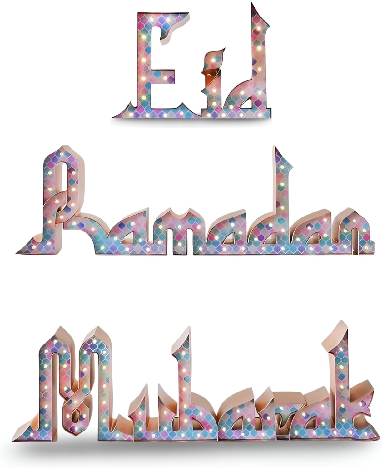 Days of Eid Marquee Signs Package – Eid Mubarak, Ramadan, and Mubarak ...