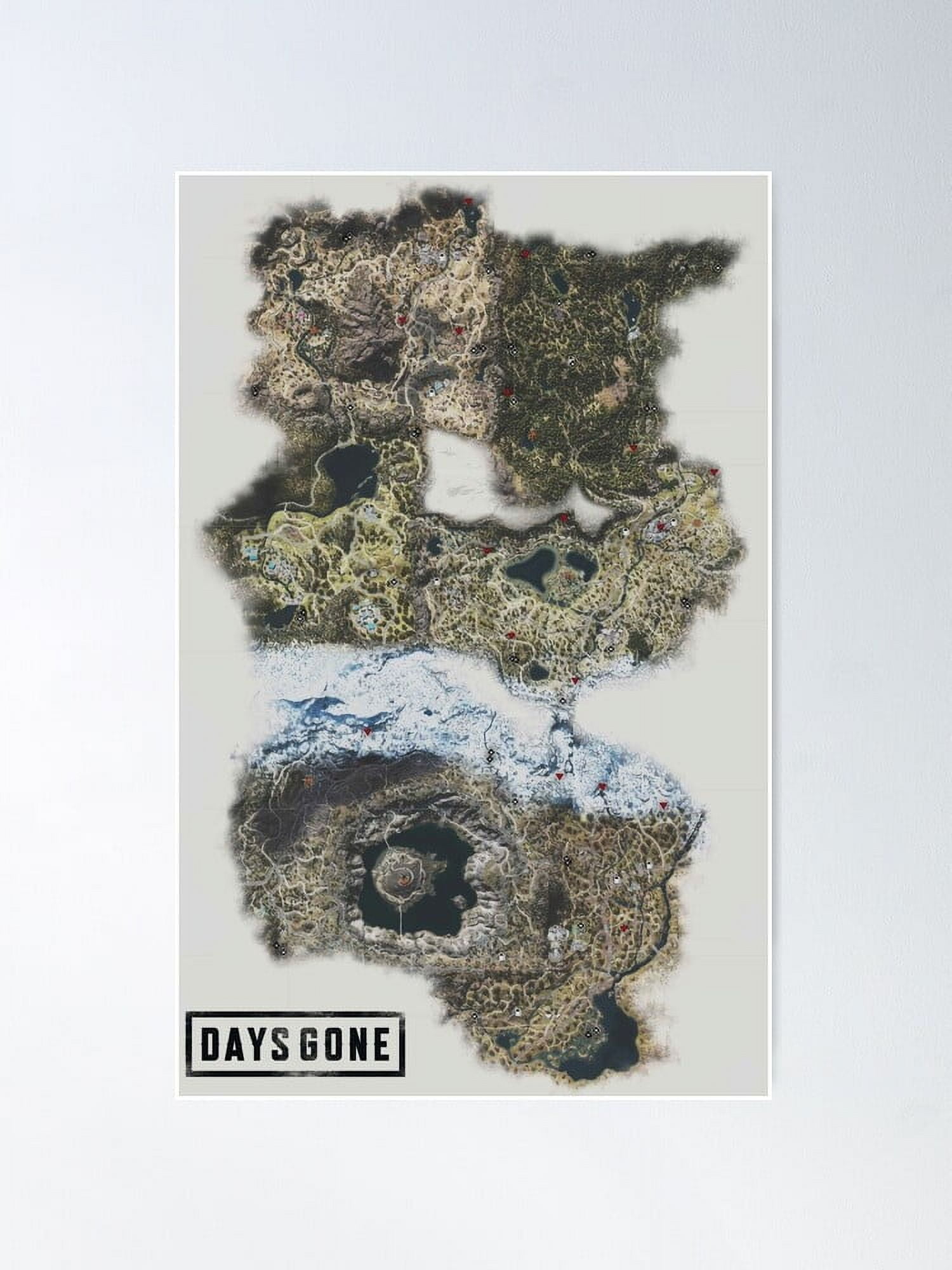 Days Gone Map Poster - Walmart.com