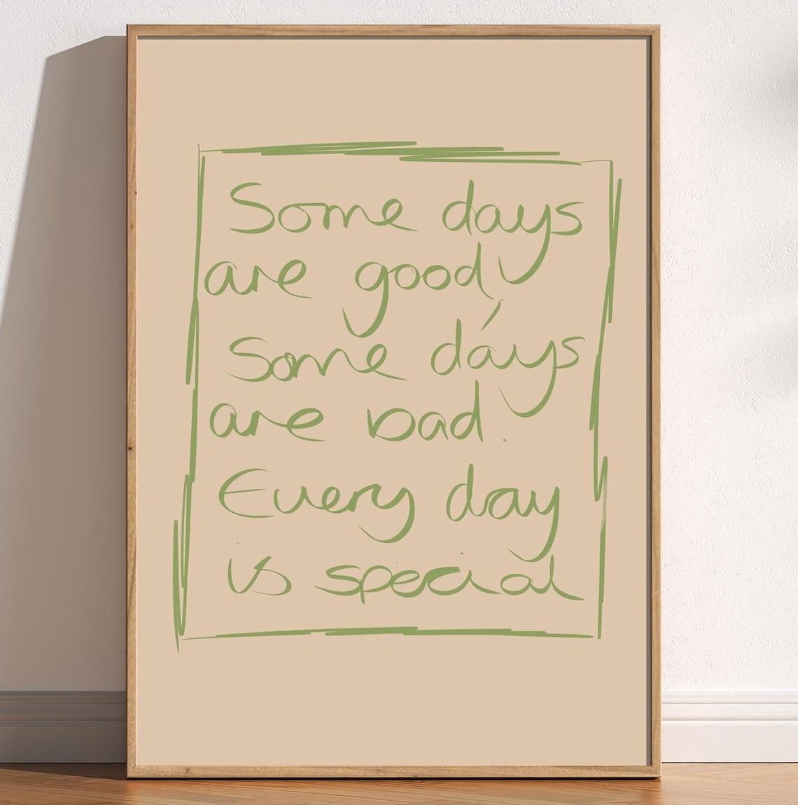 Some Days Are Good Print, Artsy Typography Poster, Dopamine Poster ...
