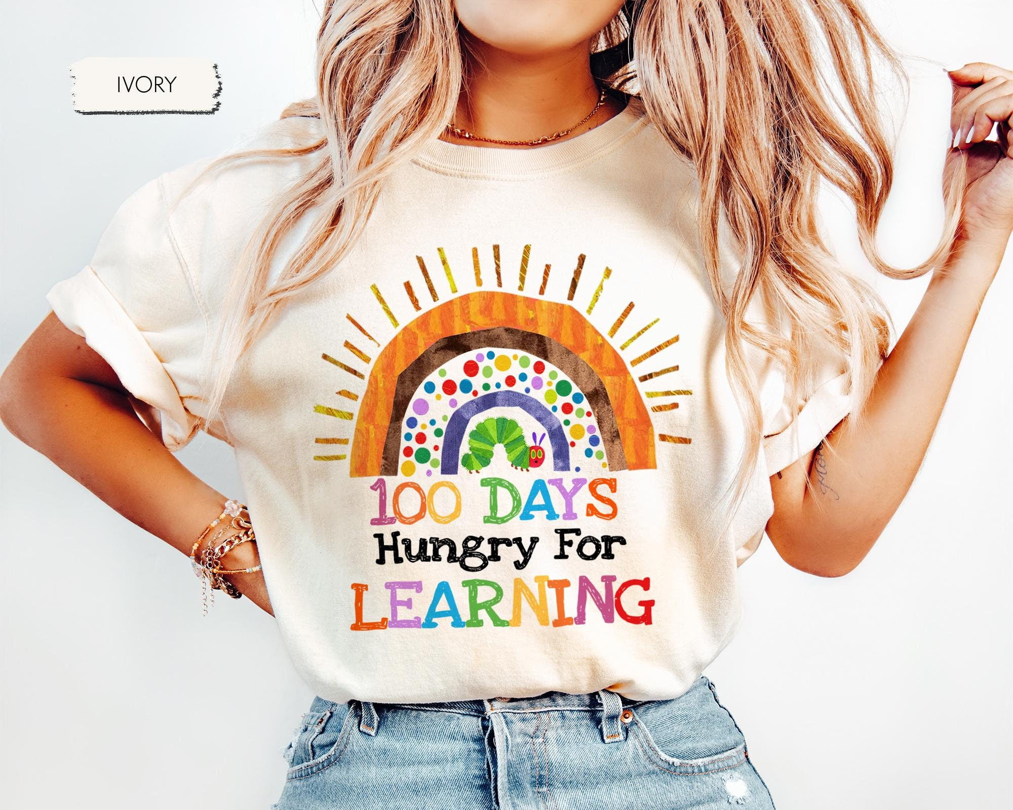 Days Hungry for Learning Shirt, Teacher Days Of School Shirt, Funny ...