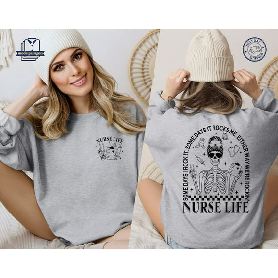 Some Days I Rock It Some Days It Rocks Me Shirt, Either Way We'Re ...