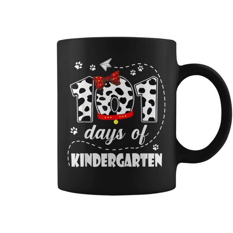 Days Kindergarten Dog 100 Days School 100Th Day Students Coffee Mugs ...