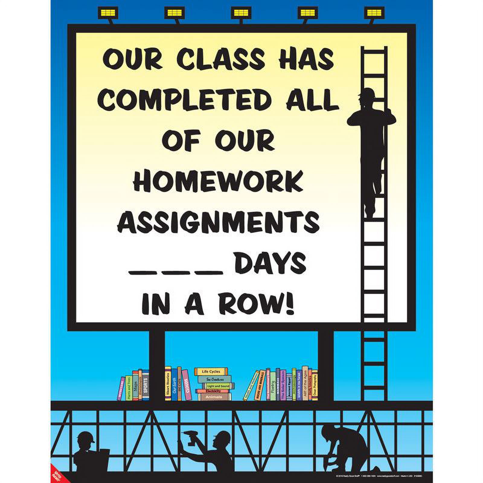 Days Of Completed Homework Poster - Walmart.com