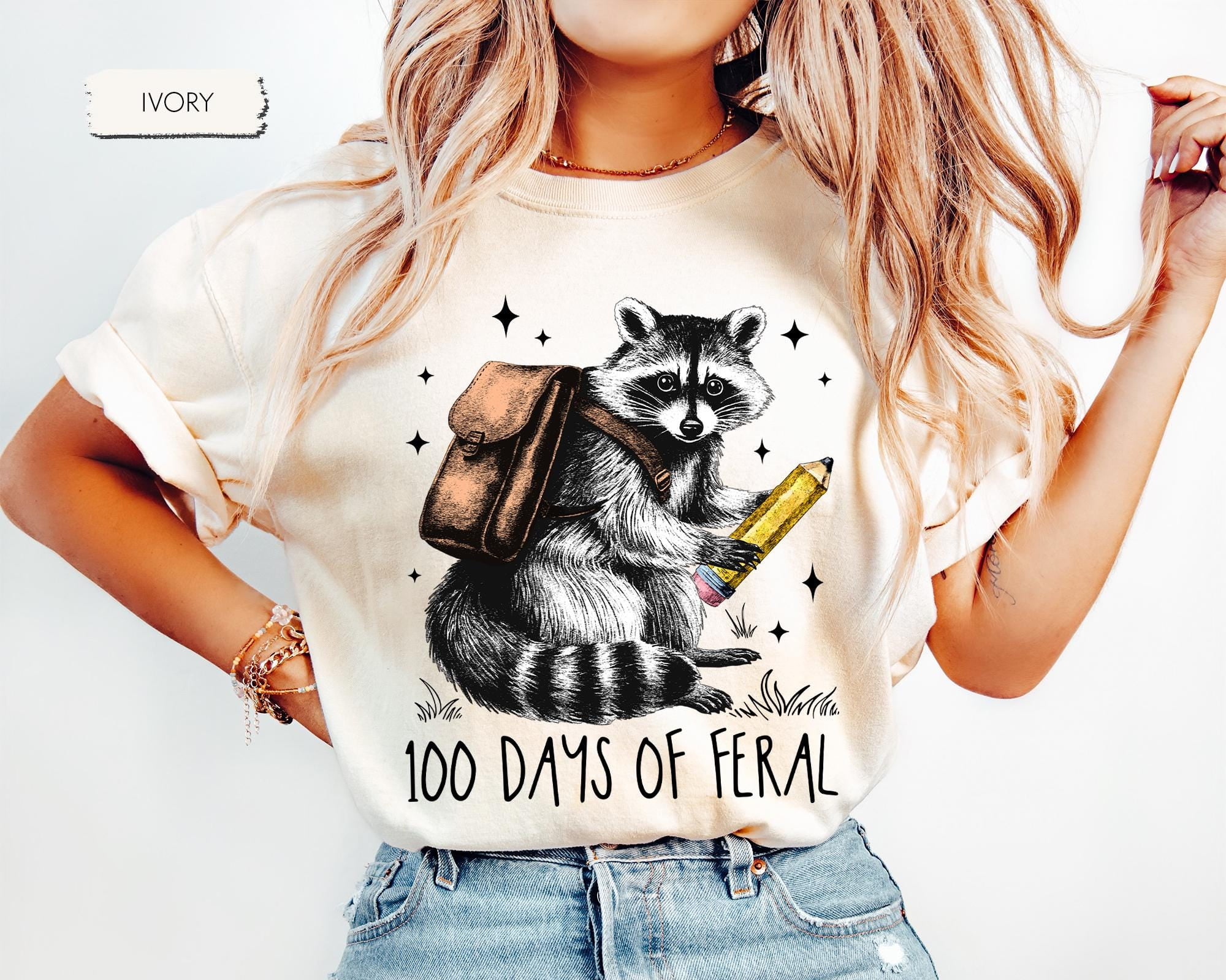 Days Of Feral Shirt,Funny Teacher Shirt, Days Of School Shirt, Teacher ...