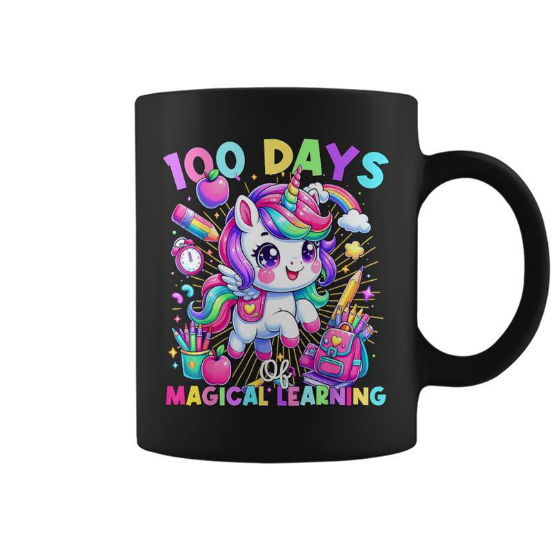 Days Of Magical Learning Unicorn Th Day School Girls Coffee Mugs ...