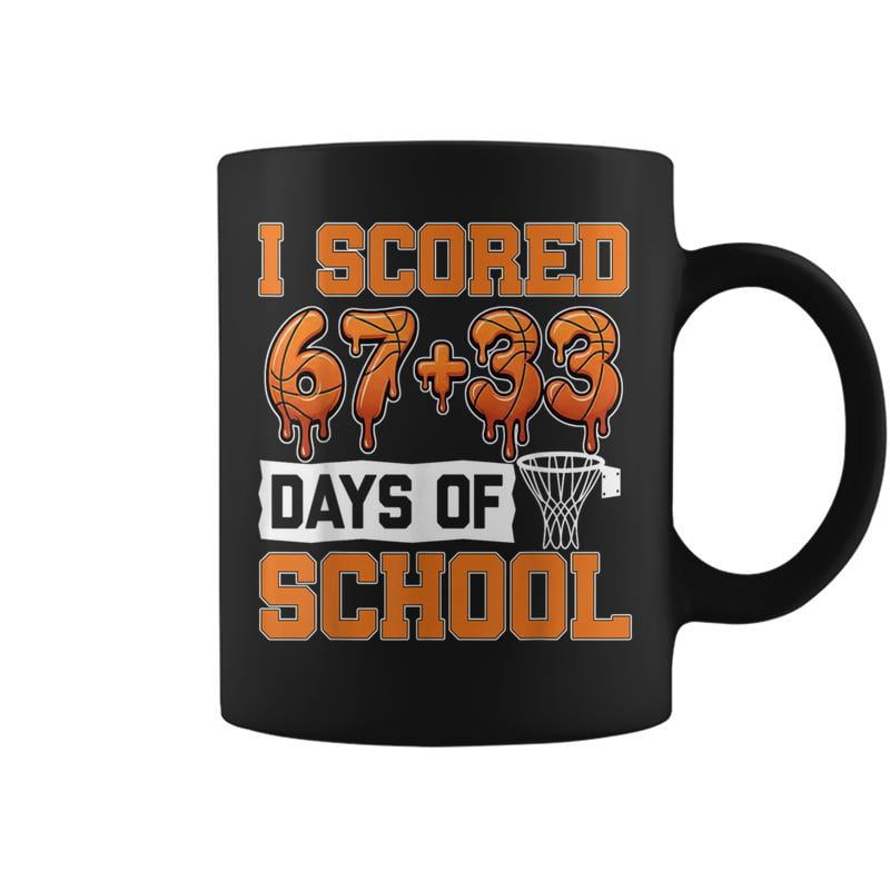 Days Of School Basketball Drip Th Day Of School Boys Coffee Mugs ...