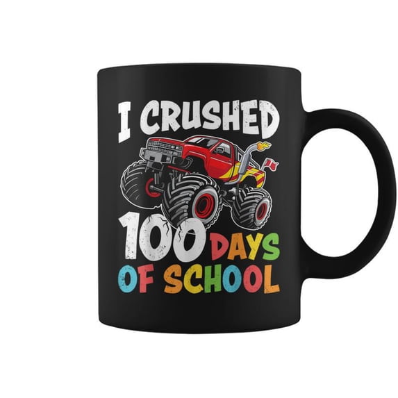 Days Of School Monster Truck Boys Th Day Of School Coffee Mugs ...