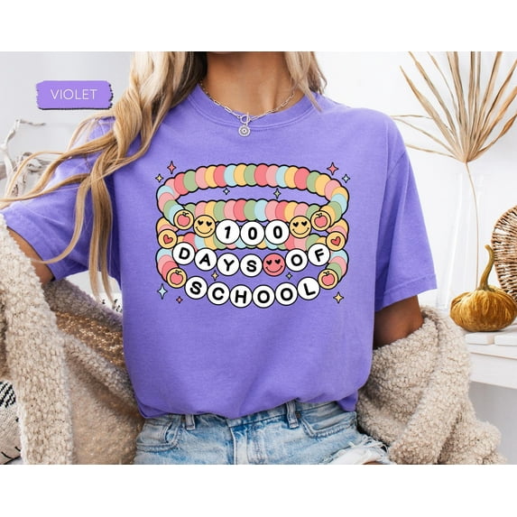 Days Of School Teacher Shirt, Friendship Bracelet Teacher Shirt, Groovy ...