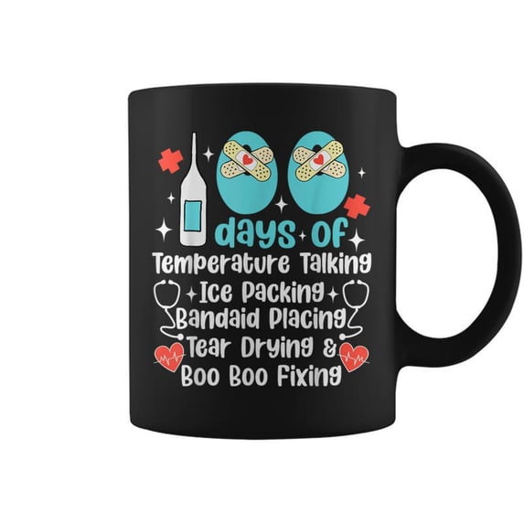 Days Of Temperature Taking Happy Day Of School Nurse Coffee Mugs ...