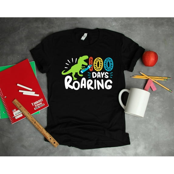 Days Roaring Trex School Shirt s Days Shirt Days Boys Shirt Funny ...