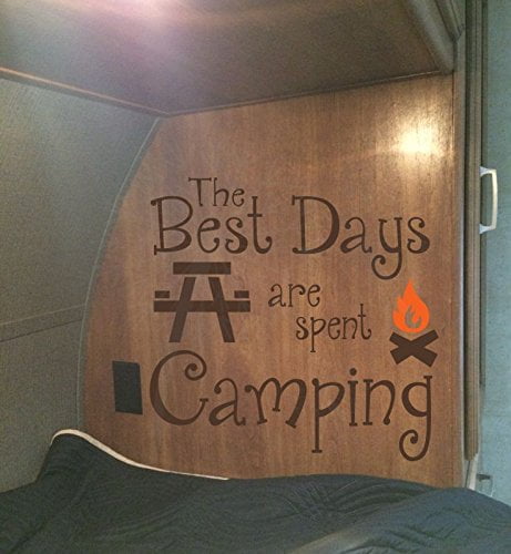 Days are Spent Camping Camper RV Decals - Vinyl Camper Decals - Indoor ...
