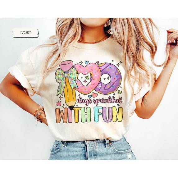 Days Sprinkled With Fun Shirt, Teacher Days of School Shirt, Funny ...