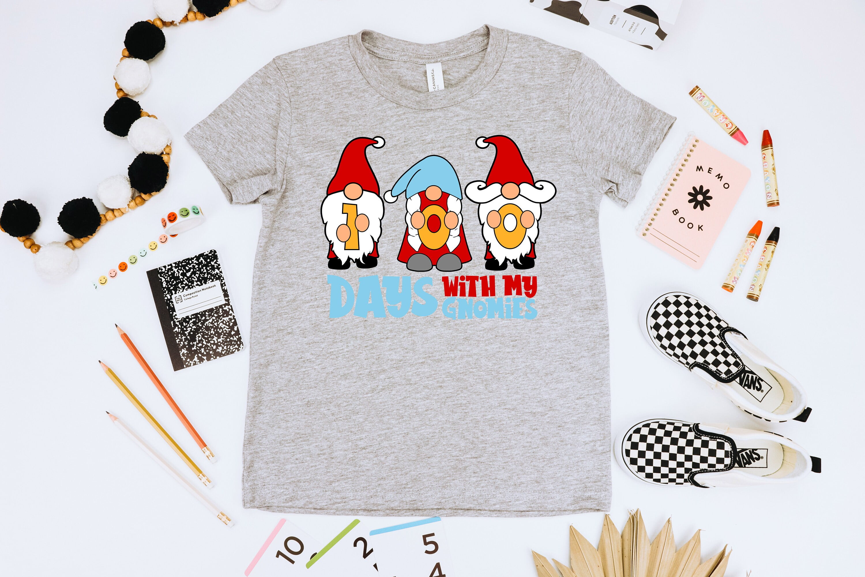 Days With My Gnomies Shirt Days Of School Teacher Gifts Teacher ...