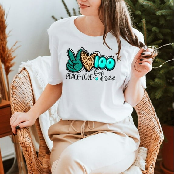 Days of School Shirt, Peace Love Shirt, th Day Shirt, Teacher ...