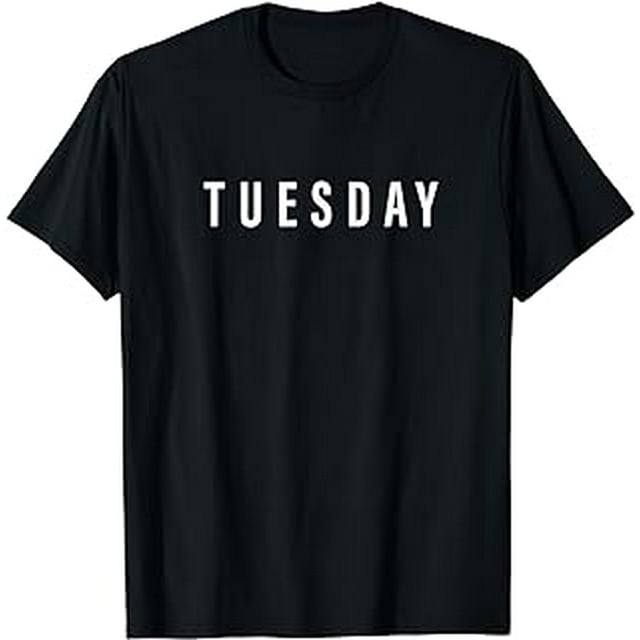 Days of The Week Shirts Tuesday Minimalists T-Shirt - Walmart.com