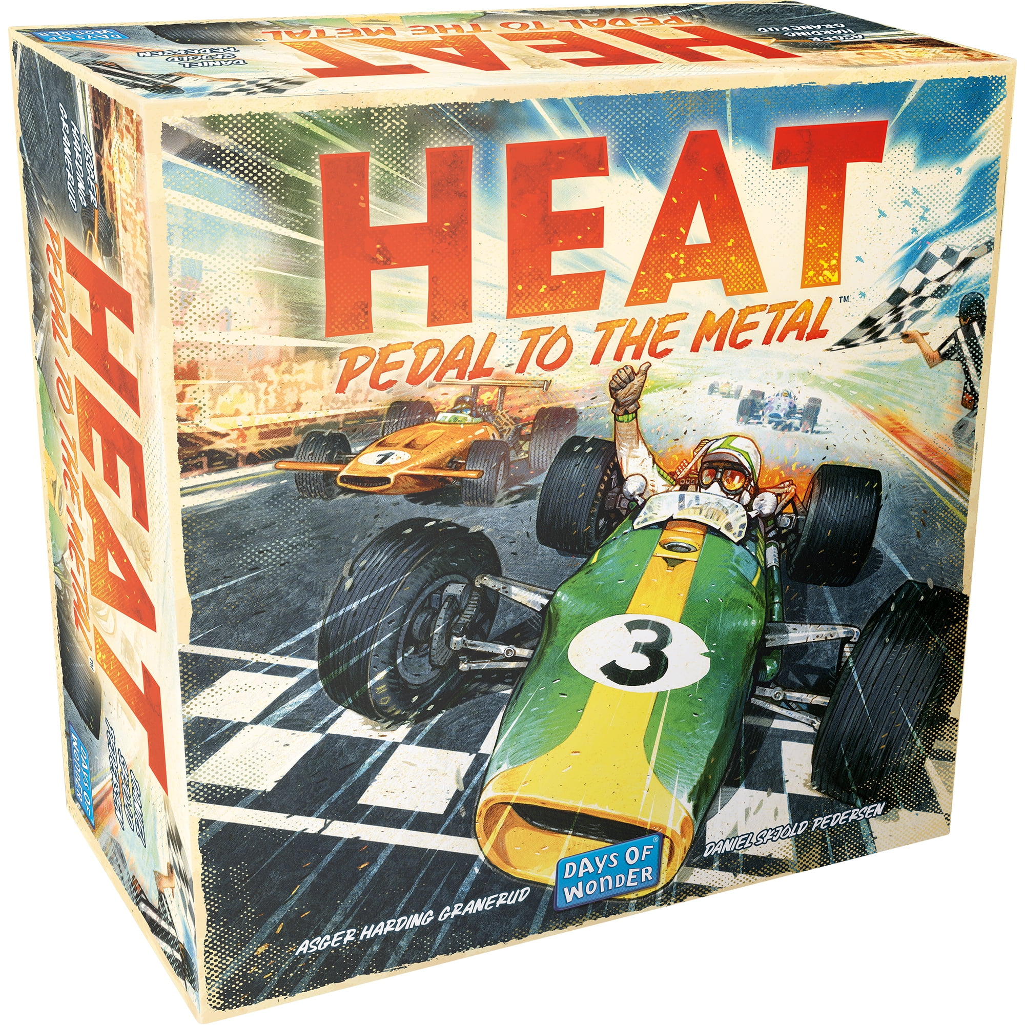 Days of Wonder HEAT: Pedal to the Metal - Intense Car Racing Strategy Board Game for 1-6 Players ...