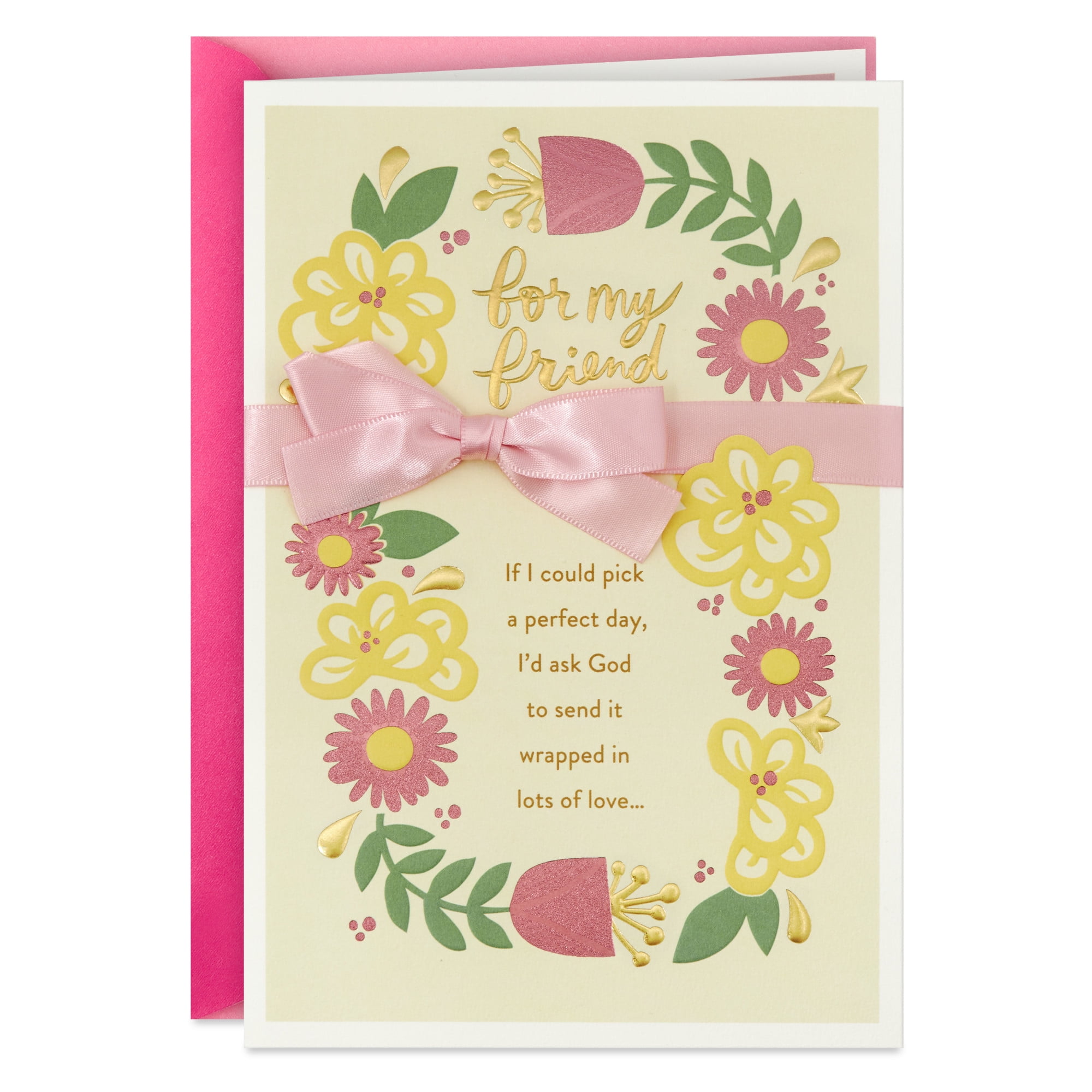 DaySpring Religious Birthday Card for Friend (Asking God to Send You a ...