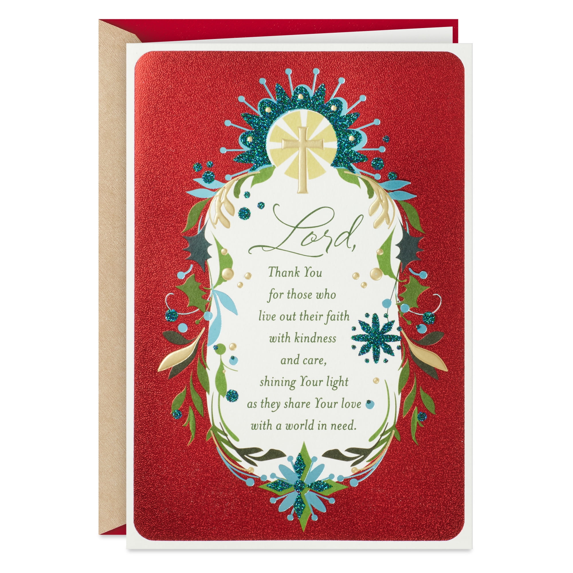 DaySpring Religious Christmas Greeting Card (God Bless You as You Serve ...