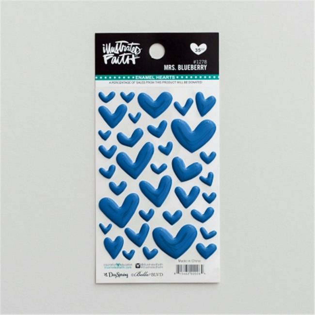 Dayspring Cards 68331 35 Piece Bible Journaling - Enamel Heart Stickers ...