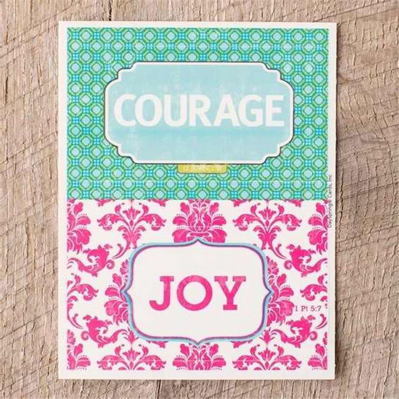 Dayspring Cards 72681 Removable Stickers-Joy & Courage-Damask - Walmart.com