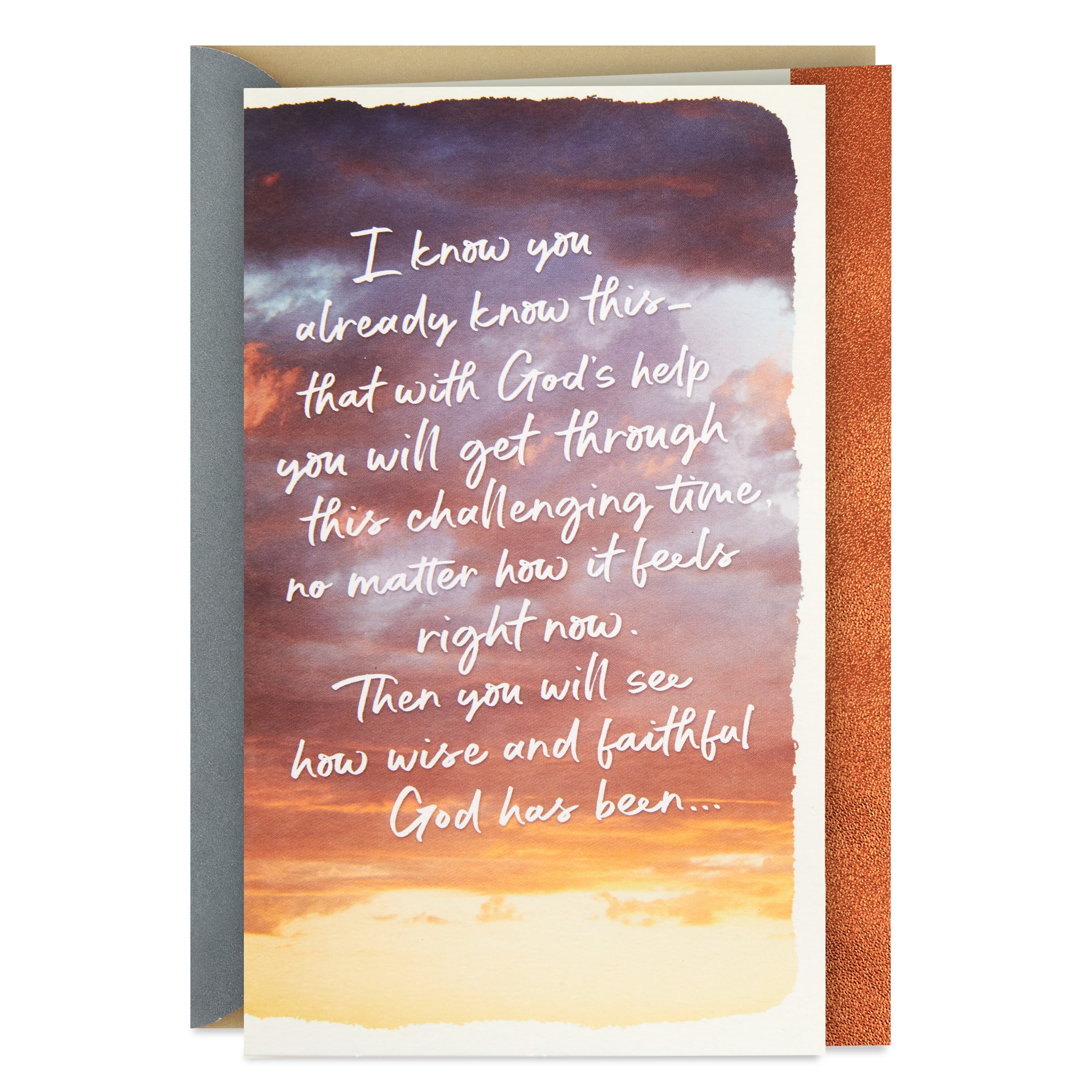 Dayspring Religious Encouragement Greeting Card (You Will Get Through ...