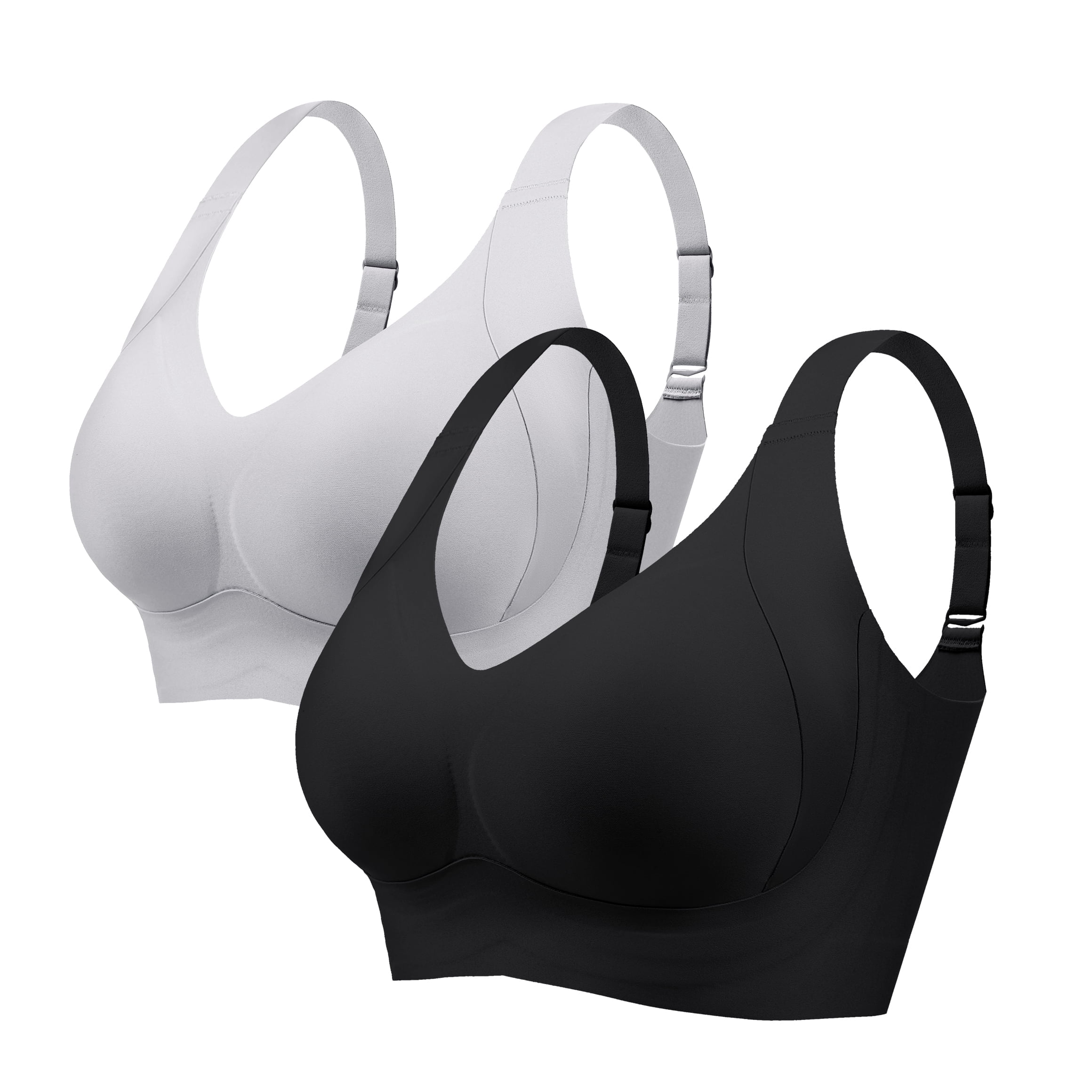 Daystry Plus Size Everyday Bras for Women Full Coverage Soft Sleep ...