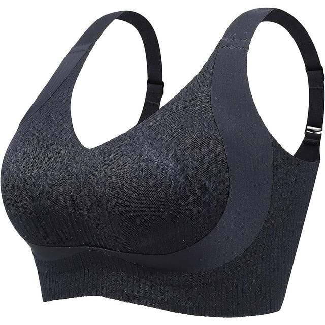 Daystry Plus Size Wirefree Lace Bra; Padded Support Lift, Wide Back ...