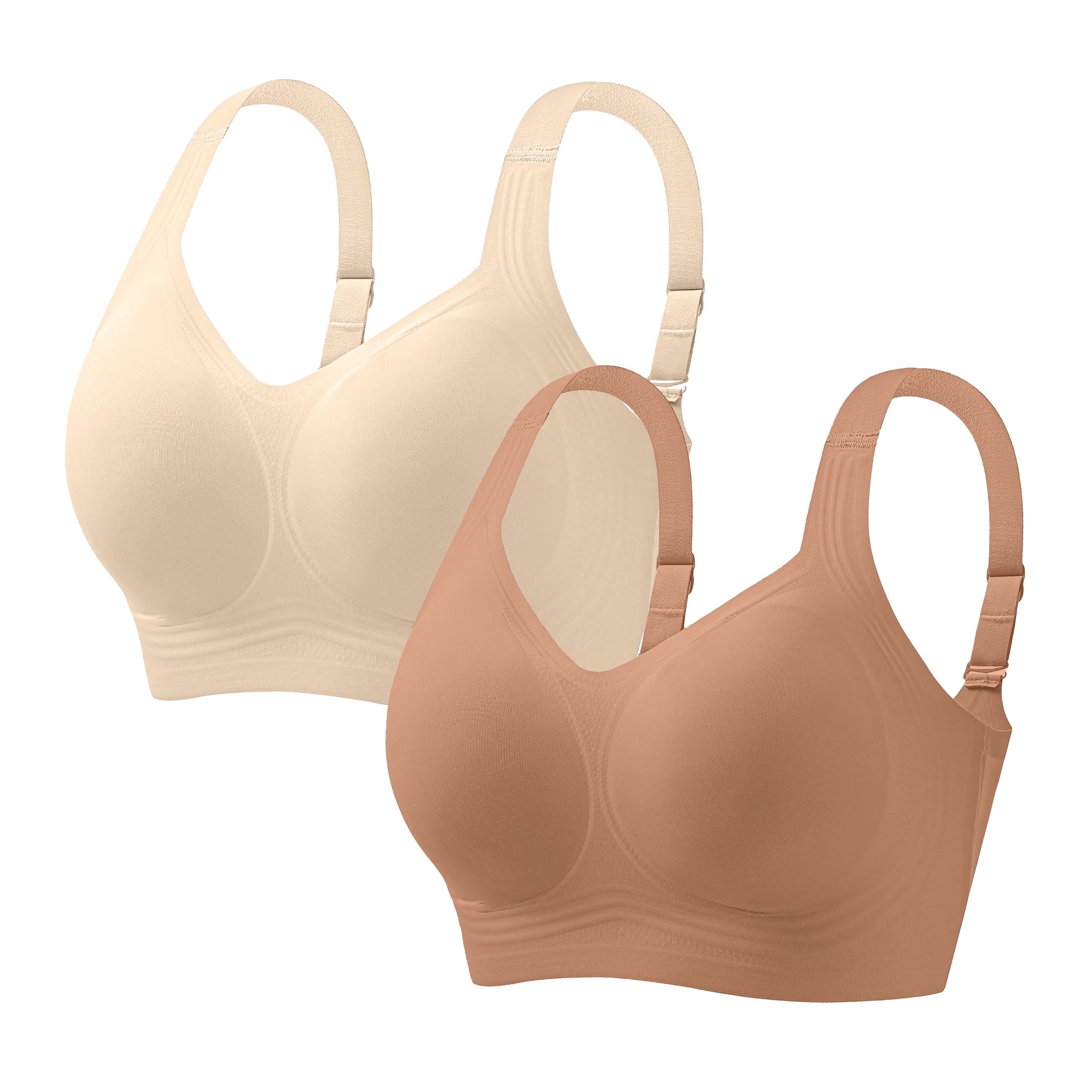 Daystry Smooth Wireless Bras for Women No Underwire Comfort Seamless ...