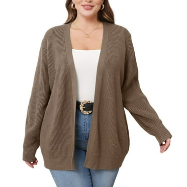 LARACE Knit Cardigan for Women Long Sleeve Open Front Cardigan Sweaters ...
