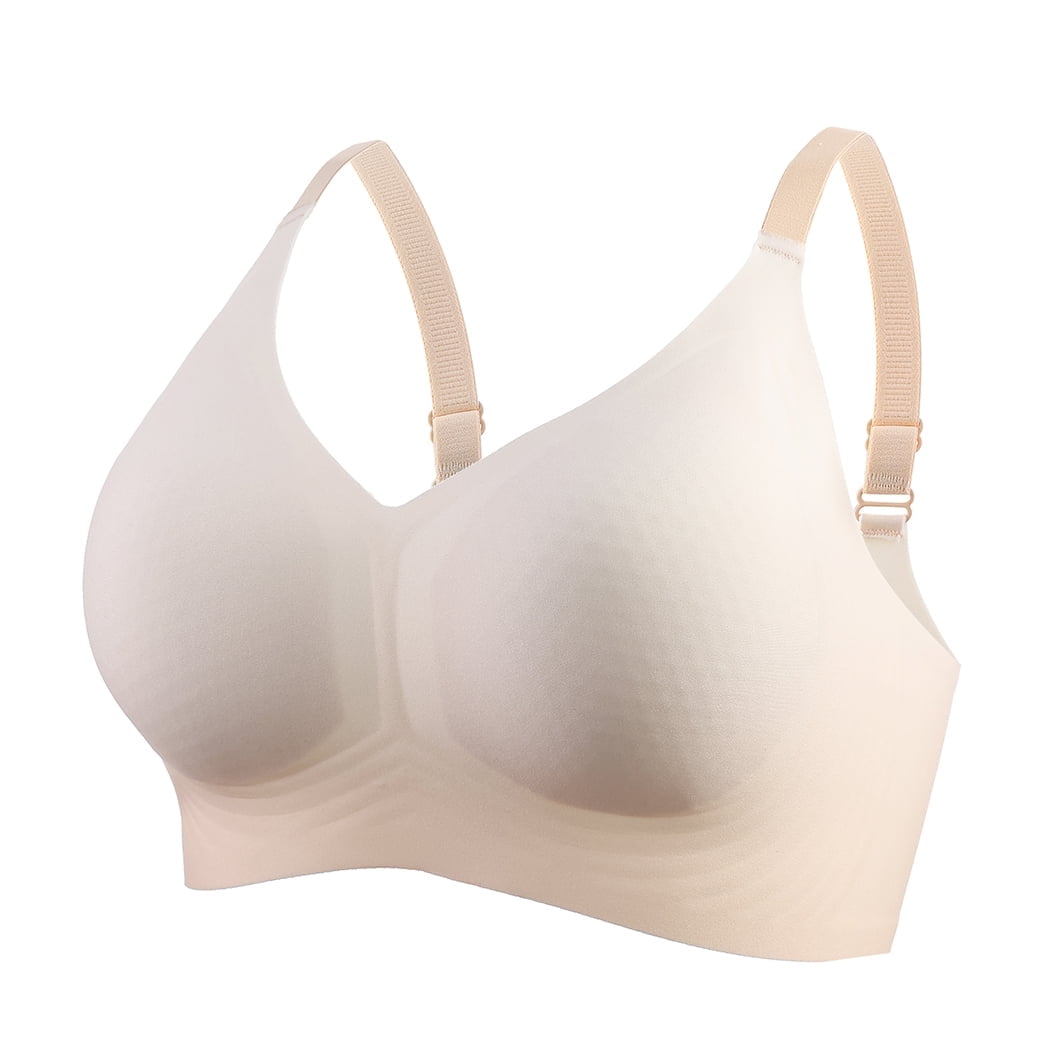 Daystry Womens Wireless Bras No Underwire Push Up Bra Comfort Seamless Supportive Full Coverage ...