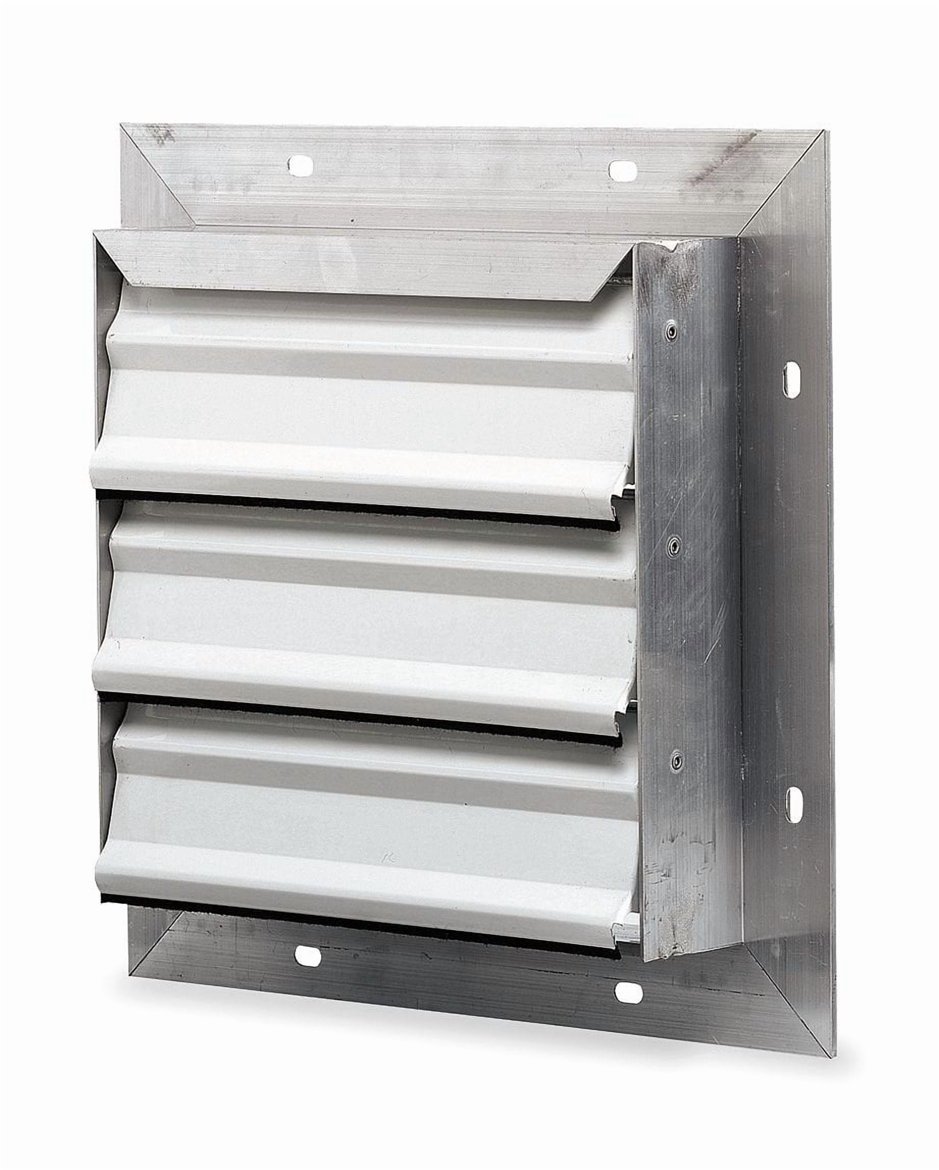Dayton 10" Backdraft Damper/Wall Shutter, 10-1/2" x 10-1/2" Opening ...