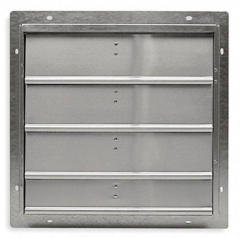 Dayton 24 Backdraft Shutter 24-1/2 x 24-1/2 Opening Required - Walmart.com