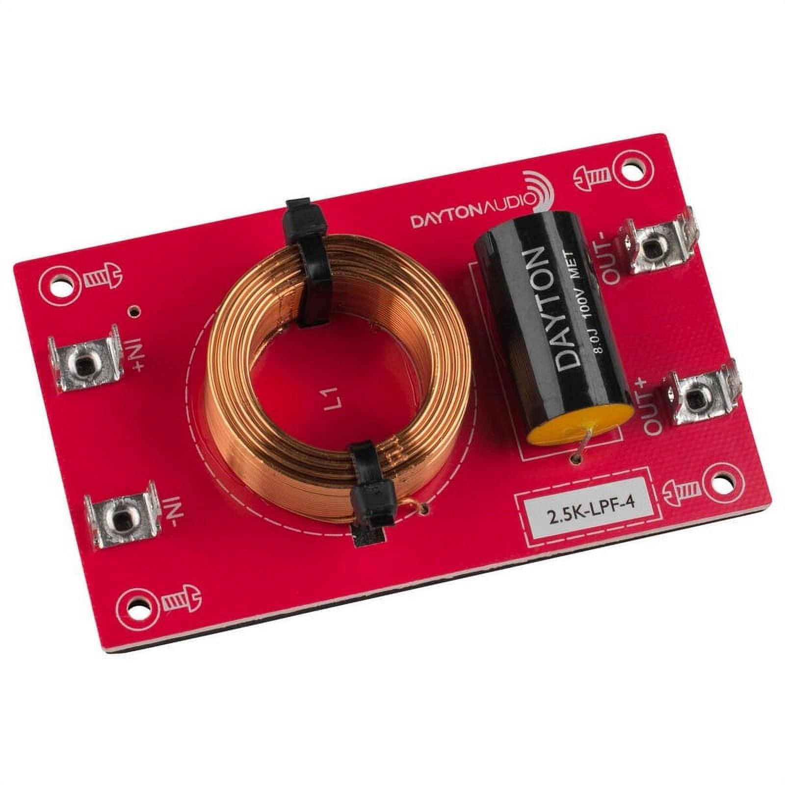 Dayton Audio 2.5k-LPF-4 Low Pass Speaker Crossover 2,500 Hz 12 dB ...