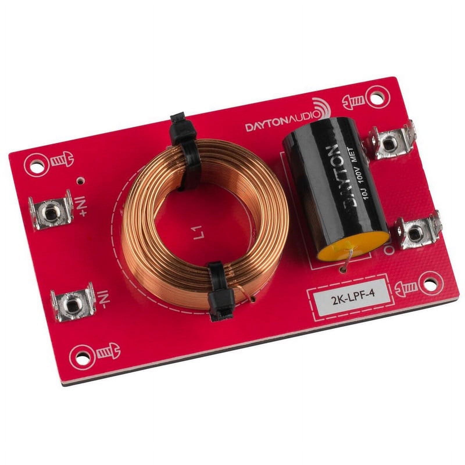 Dayton Audio 2k-LPF-4 Low Pass Speaker Crossover 2,000 Hz 12 dB/Octave ...