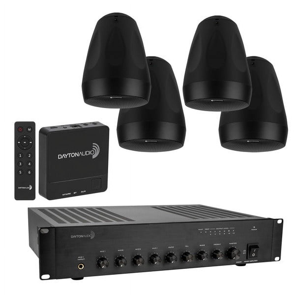 Dayton Audio 300-662 Commercial Four Speaker Sound System for Small ...