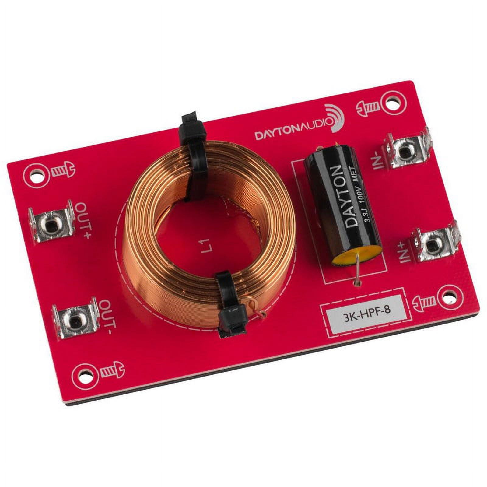 Dayton Audio 3k-HPF-8 High Pass Speaker Crossover 3,000 Hz 12 dB/Octave ...