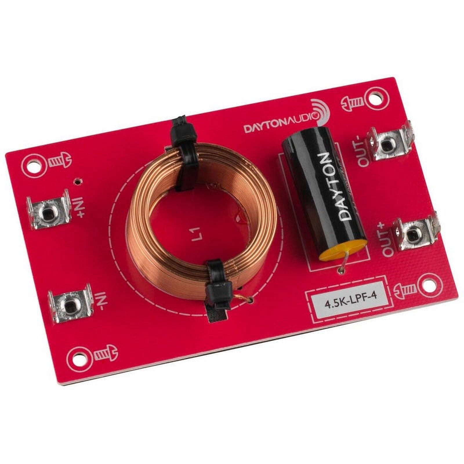 Dayton Audio 4.5k-LPF-4 Low Pass Speaker Crossover 4,500 Hz 12 dB ...