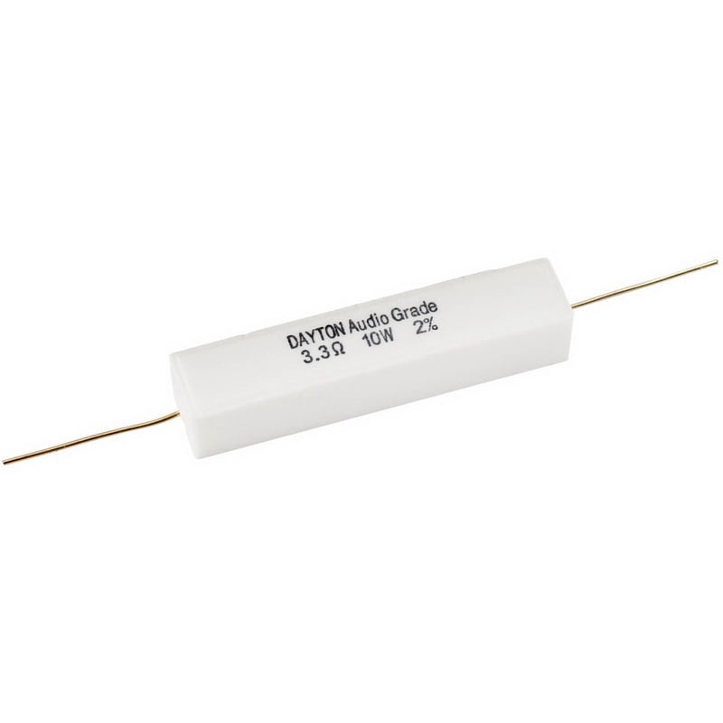 Dayton Audio DNR-3.3 3.3 Ohm 10W Precision Audio Grade Resistor ...