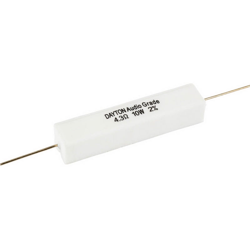 Dayton Audio DNR-4.3 4.3 Ohm 10W Precision Audio Grade Resistor ...