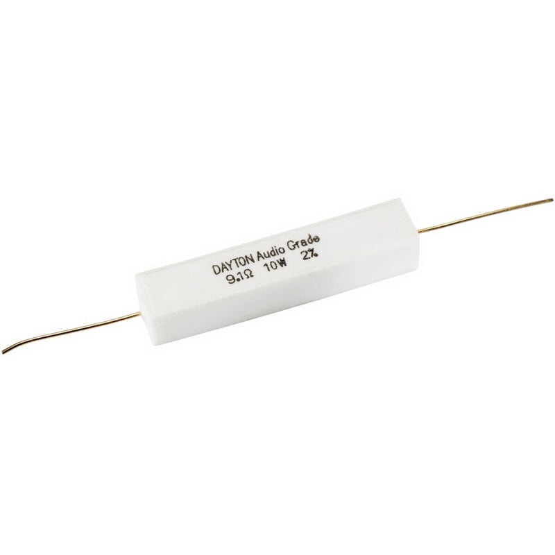 Dayton Audio DNR-9.1 9.1 Ohm 10W Precision Audio Grade Resistor ...