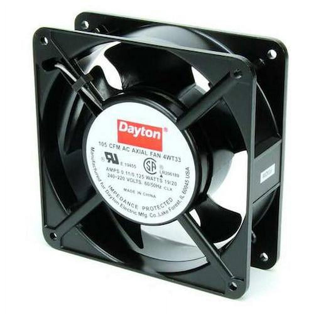 Dayton Axial Fan, Sqaure, 105 CFM, 230V AC, 1 Phase - Walmart.com