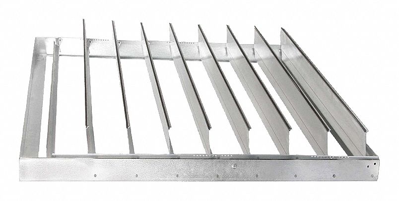 Dayton Backdraft Damper,Horizontal,50 Sq 6WRK8 - Walmart.com