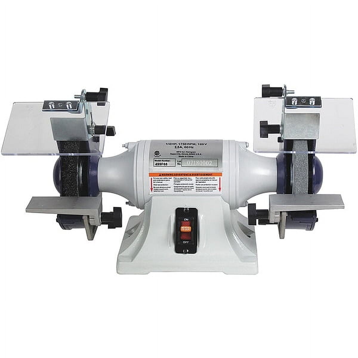 Dayton Bench Grinder, 6 in Max. Wheel Dia, 36/60 Grinding Wheel Grit ...