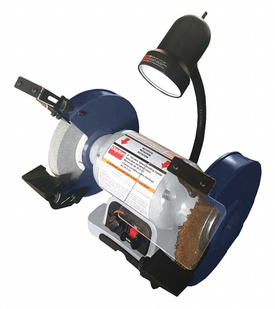 Dayton Bench Grinder,8",60 Grit,1/2HP 49H008 - Walmart Business Supplies